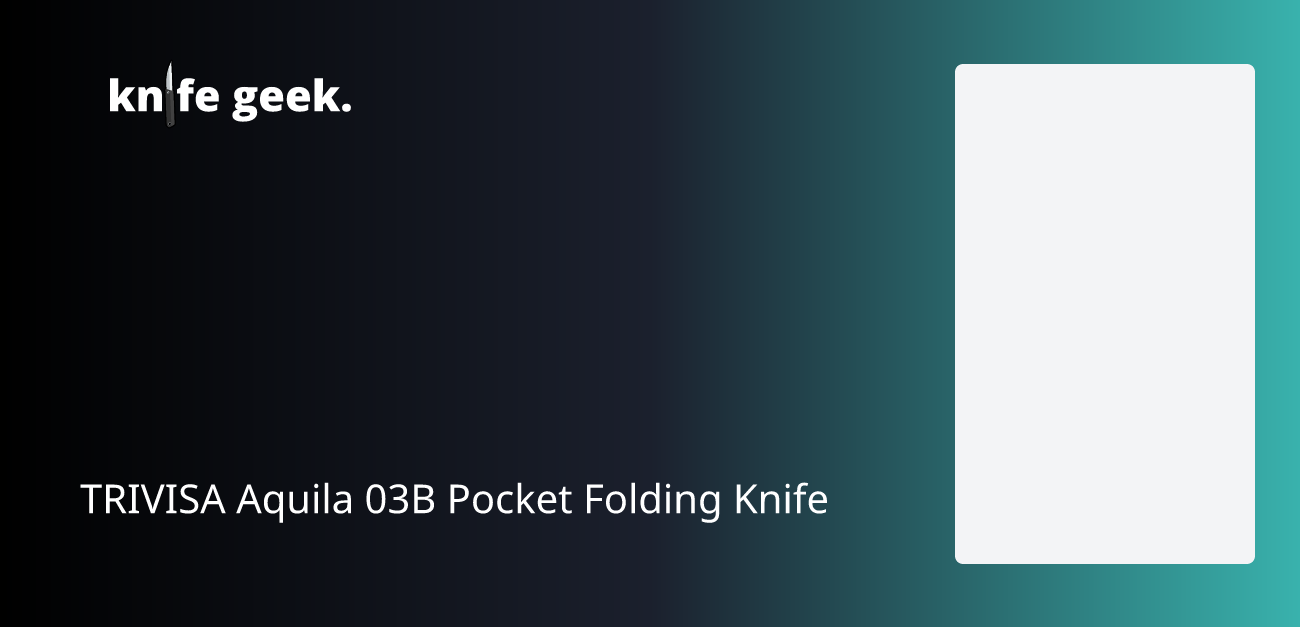 TRIVISA Aquila 03B Pocket Folding Knife | KnifeGeek